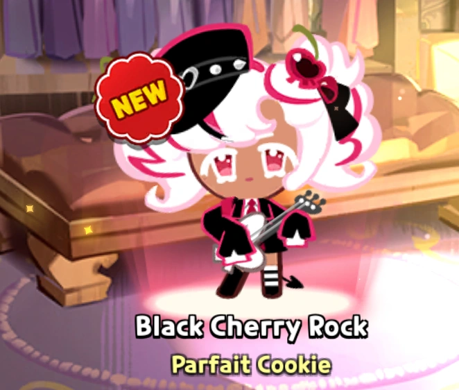 I got black cherry rock parfait cookie today! | Fandom
