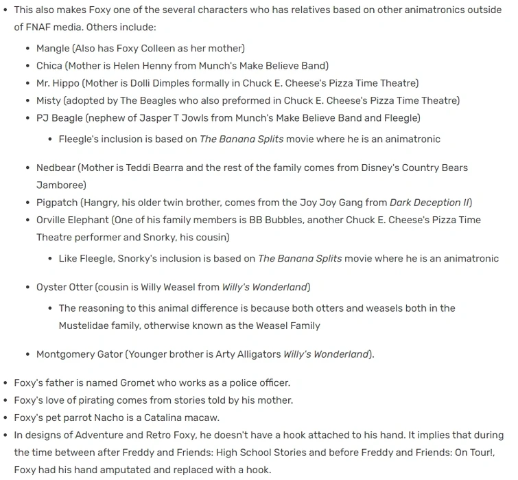 I think it would be fun to share some trivia for the ENAF characters ...