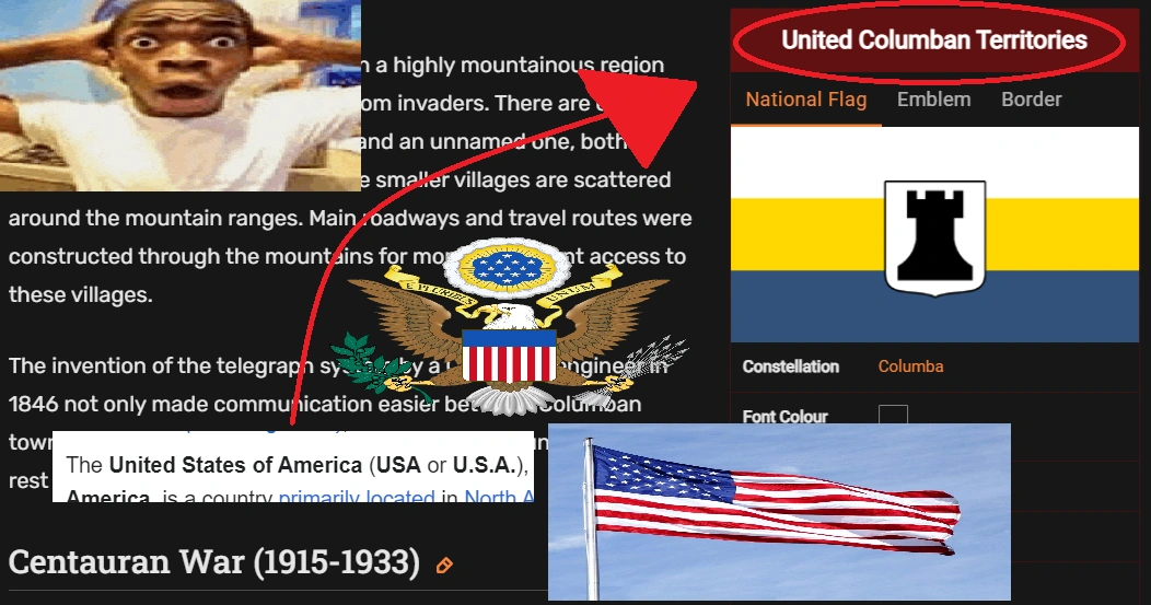 united states of columba | Fandom