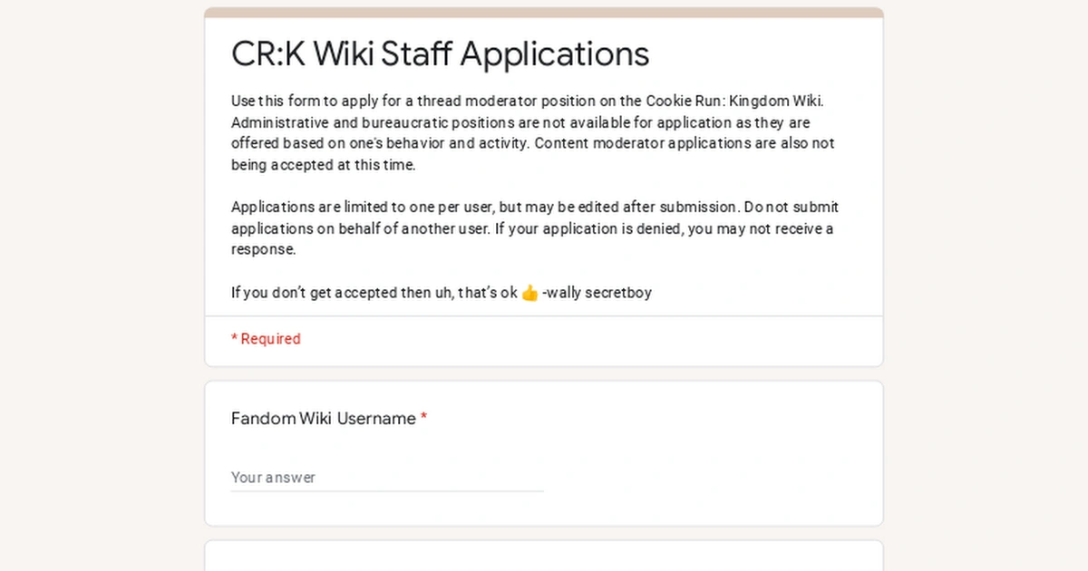 Thread Moderator Applications Reopening | Fandom