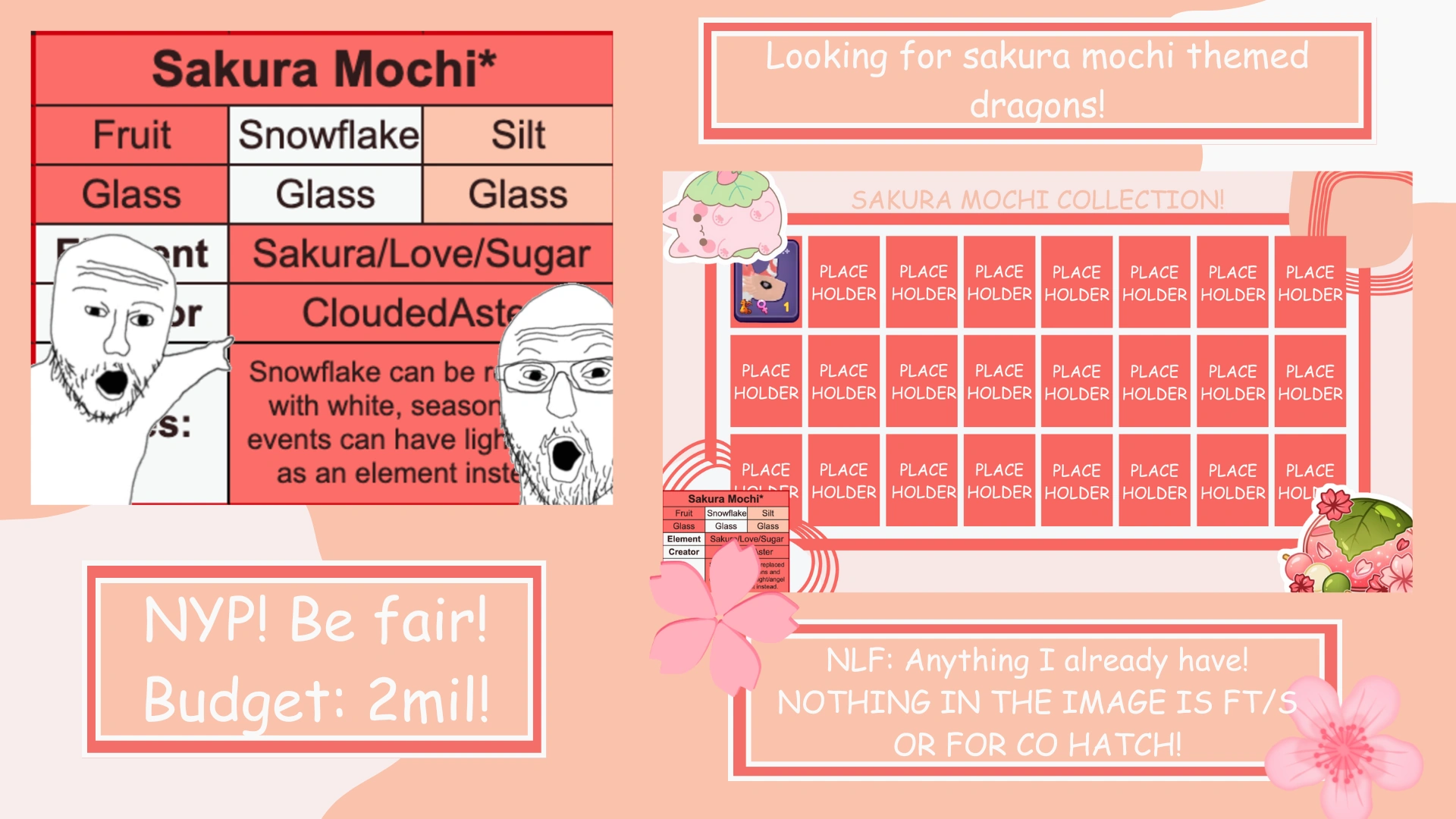 LF: sakura mochi themed dragons! | Fandom