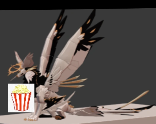 low quality image of aer eating popcorn for when drama happens | Fandom