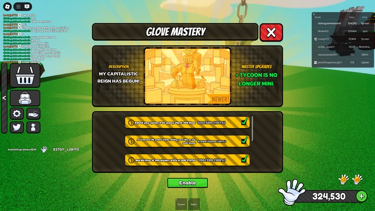 FINALLY FINISHED TYCOON MASTERY | Fandom