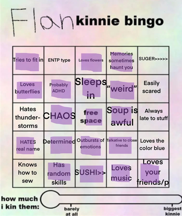 Flan kinnie bingo!! | Fandom
