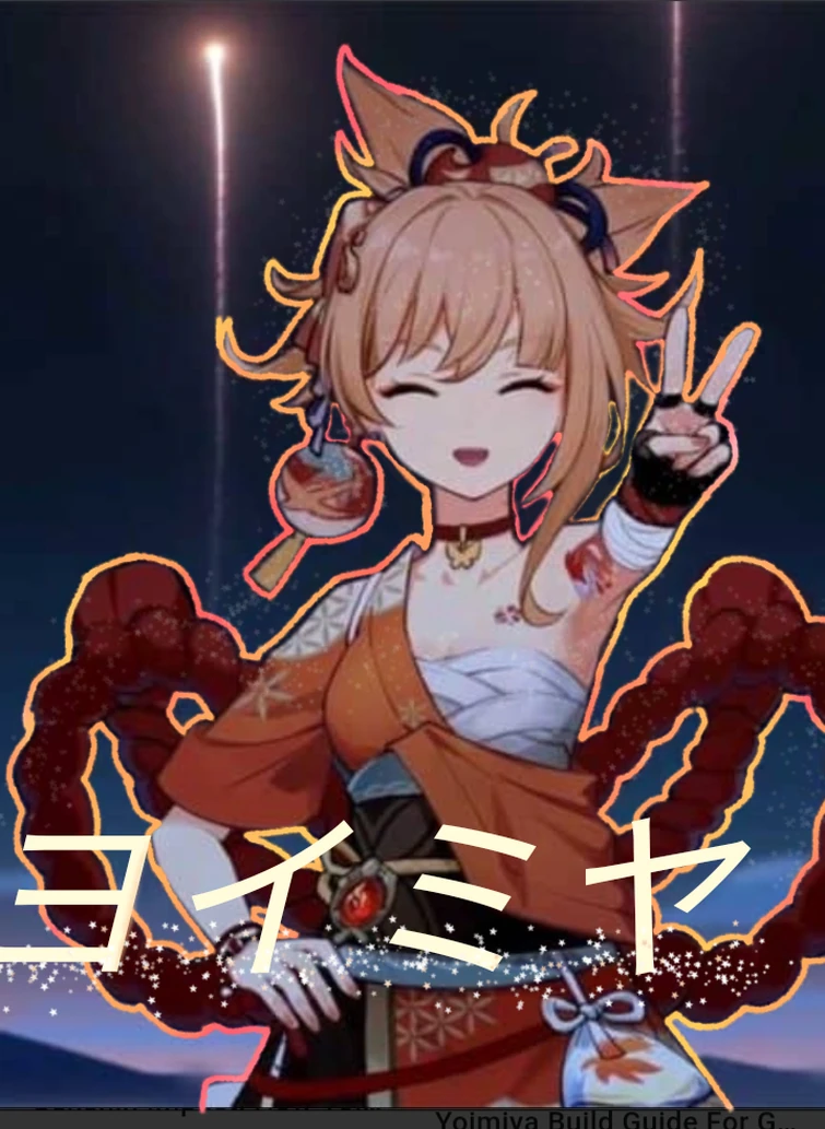 I made a Yoimiya Wallpaper ♡☆🎆🎇 | Fandom