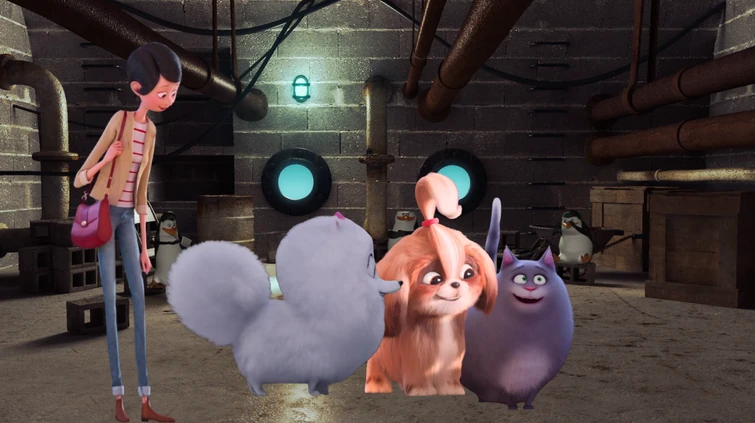 Gidget, Daisy, Chloe And Katie At/In The Penguins' Habitat. | Fandom