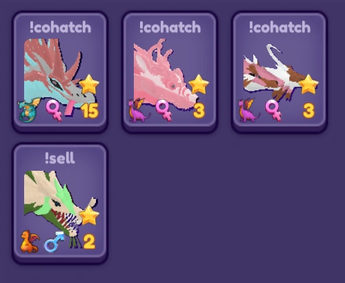 co-hatching/selling event/season dragons! | Fandom
