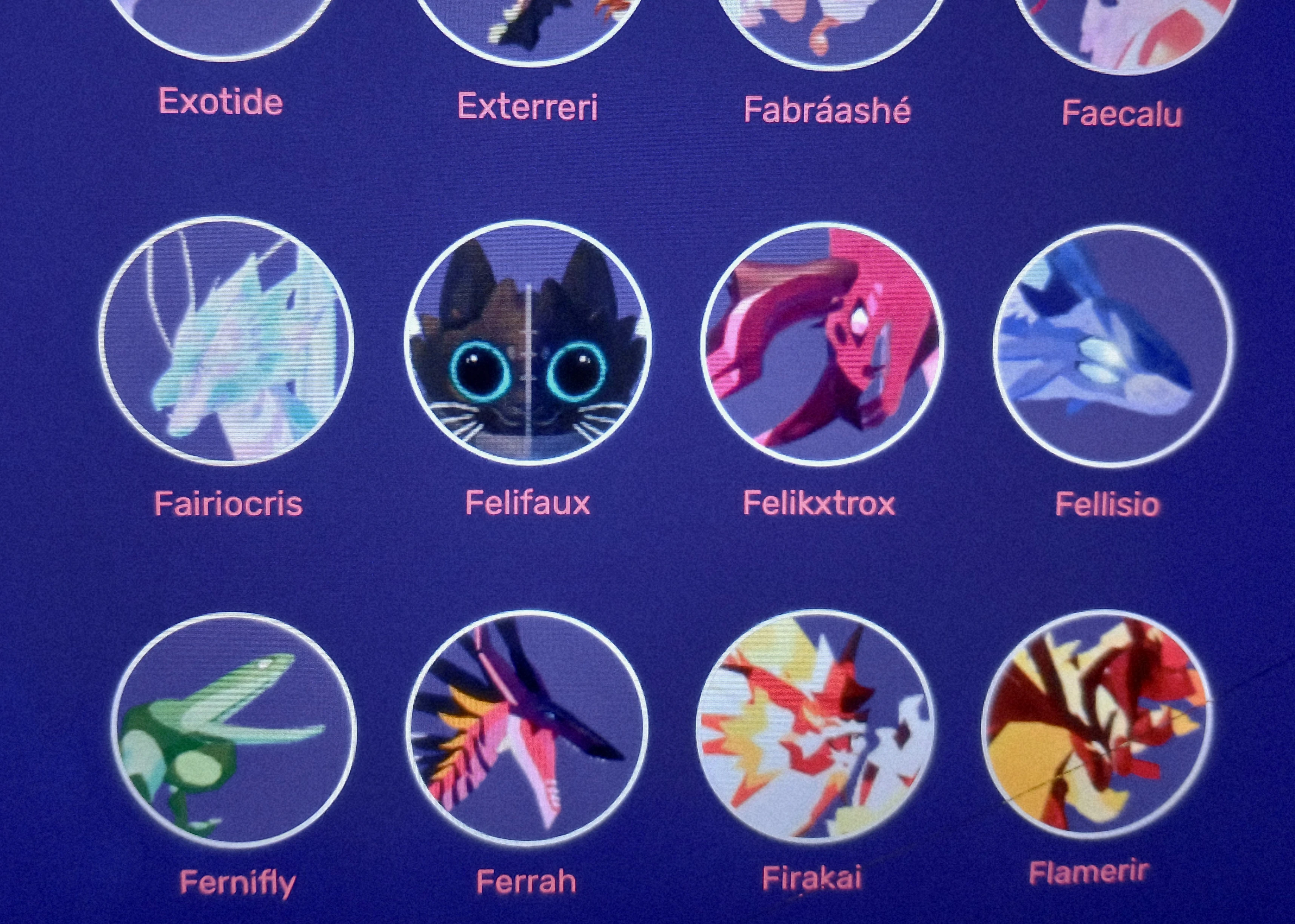 I love how all the other creatures have a side profile and then there's ...