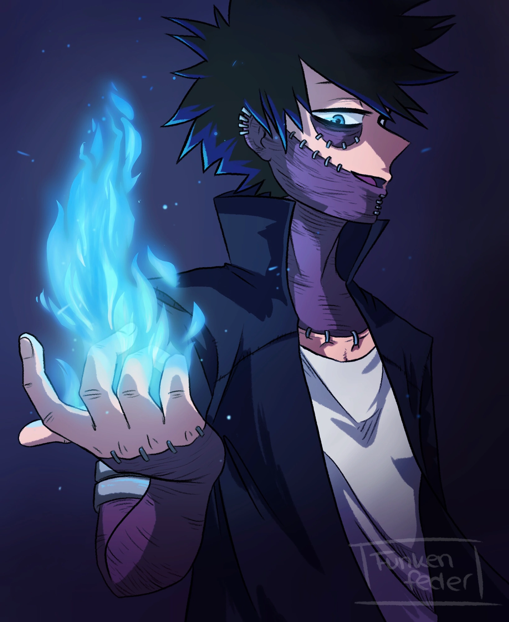 Finished the Dabi Sketch | Fandom