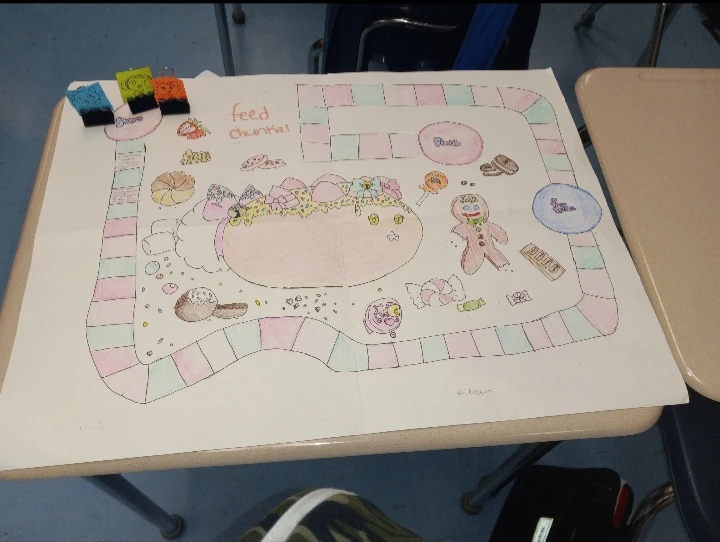 My school project was to make a board game and this is what I made ...
