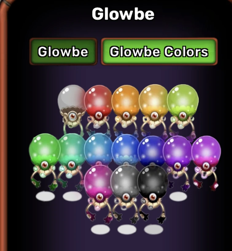 Should we show all separate glowbe colors? Or make it stay that way ...