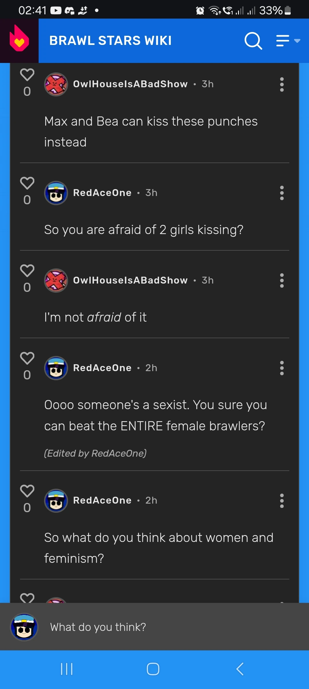 Imagine getting triggered by mentioning 2 girls kissing lol | Fandom