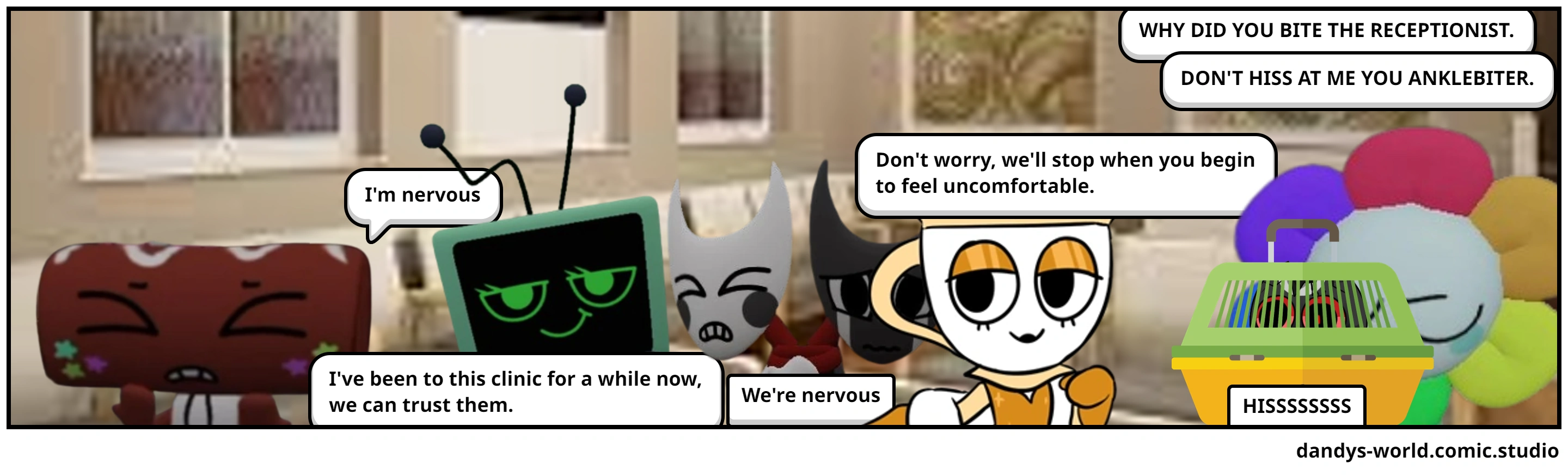 Feral Toodles bites the receptionist | Fandom