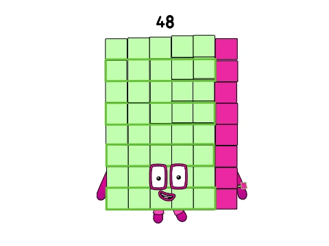 My fanmade numberblock 48 | Fandom