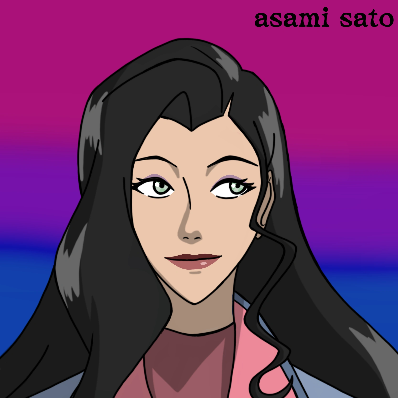 happy pride month! and i drew asami sato! | Fandom