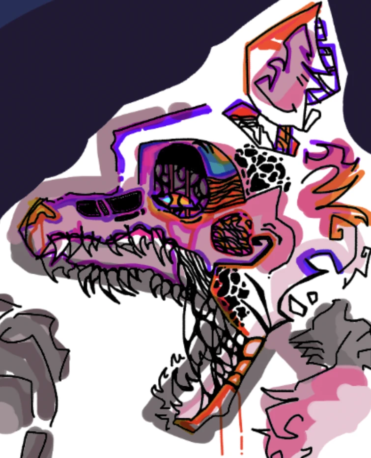 twisted mangle drawing wip (tw trypophobia and blood etc kinda???? 🤯🤯🤯 ...