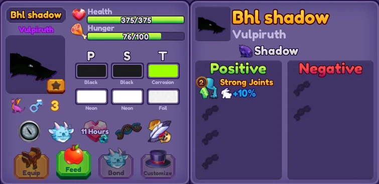 Selling Bhl Shadow Vulp for 4.5m | Fandom