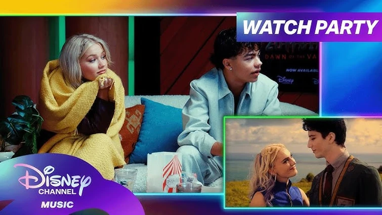 ZOMBIES 4 Cast Watch Party! 🍿💚 Snacks & BTS w/ Meg, Milo, Malachi & Freya | @disneychannelmusic ...