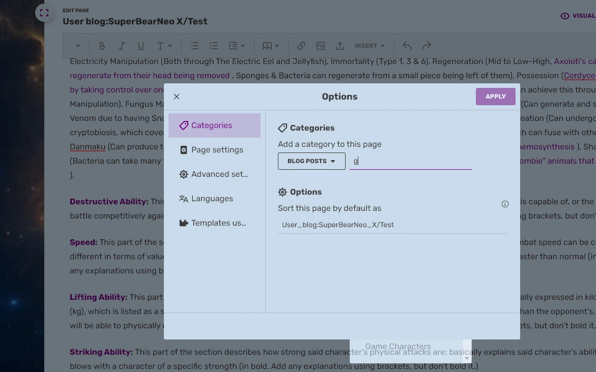 Categories Not Working | Fandom