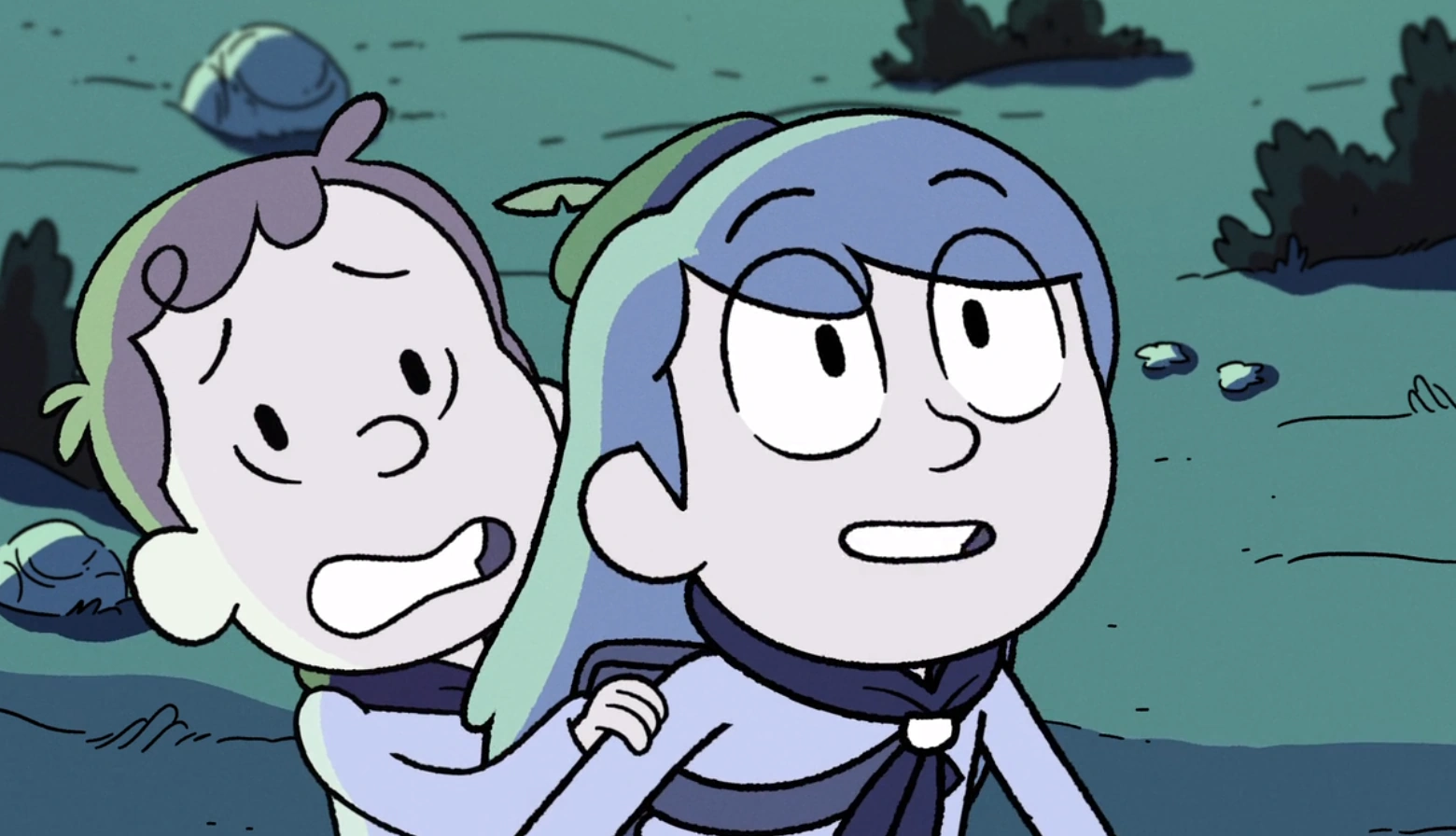 Hilda in a dangerous situation vs Hilda having a casual conversation ...