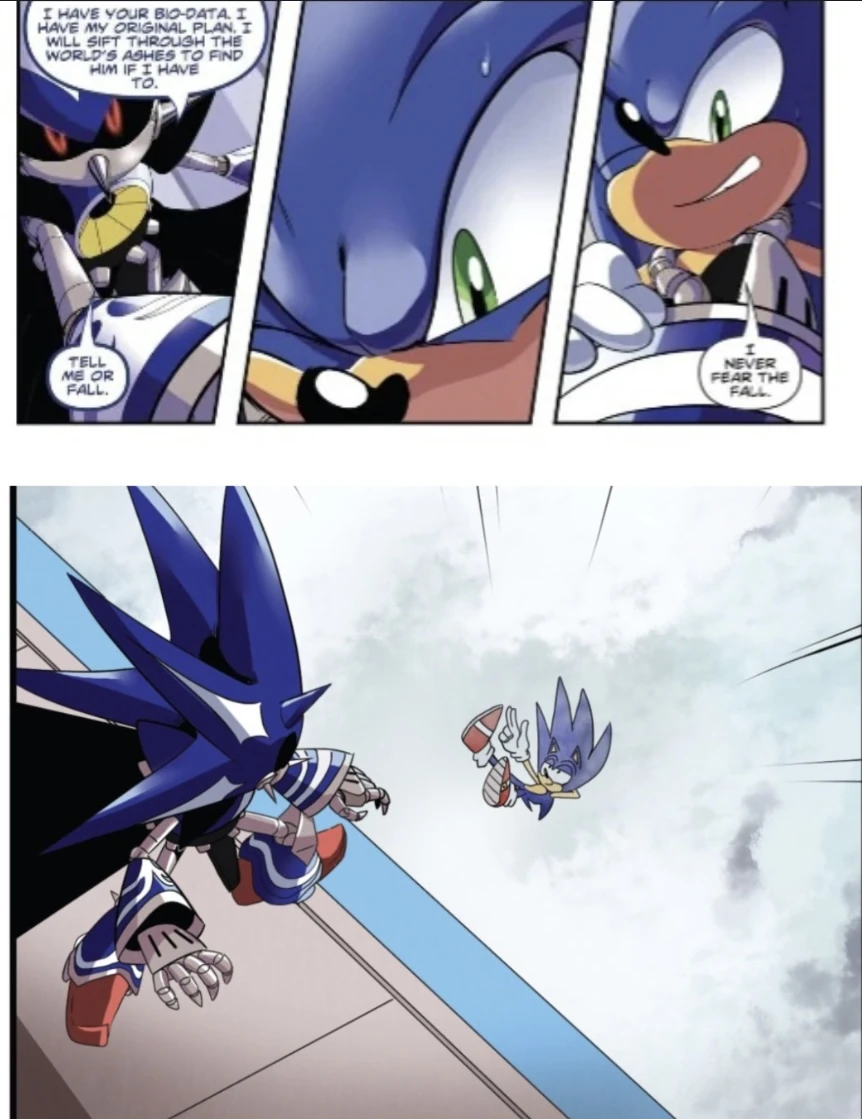 Ok, can we talk about how Sonic is genuinely immune to fall damage ...