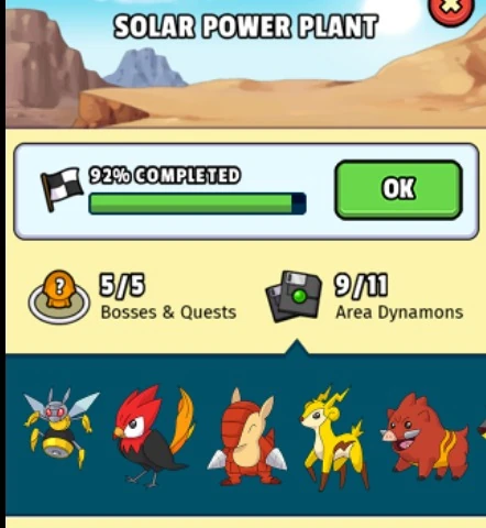 dynamons world solar power plant 92% | Fandom