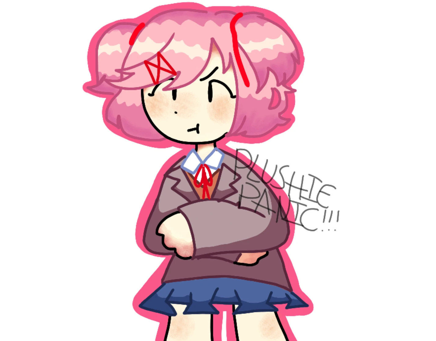 I made natsuki fanart ^^ !! | Fandom