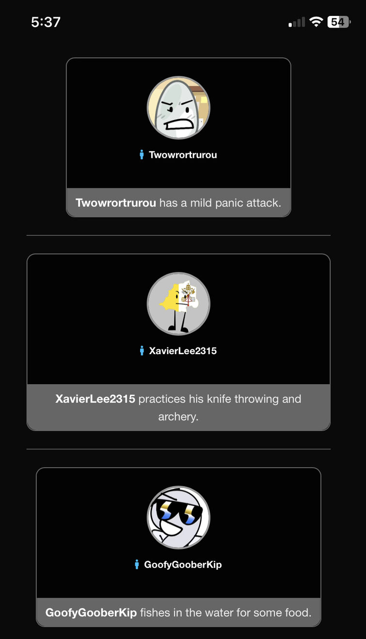 The BFDI hunger games | Fandom