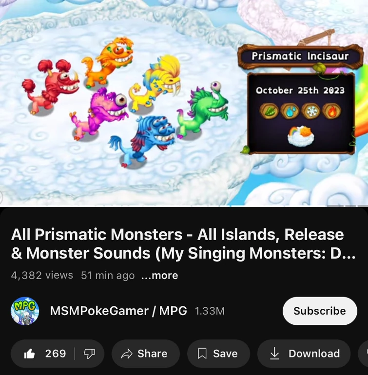 MPG finally made the Prismatic Incisaur showcase video | Fandom