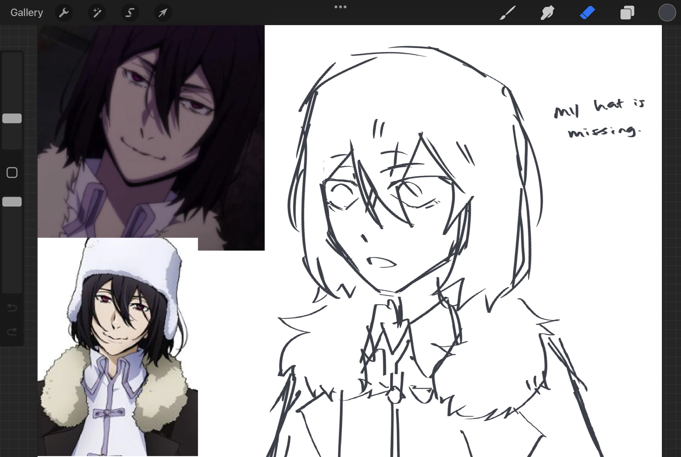 His hat is missing… | Fandom