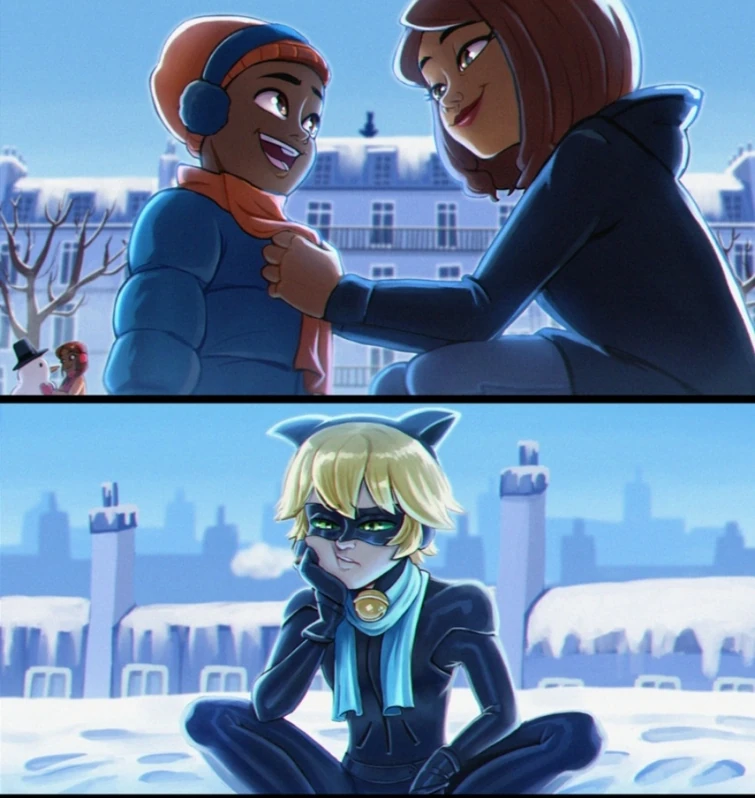 Part 1 of ladynoir snow comic | Fandom