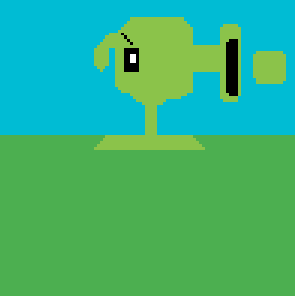 Peashooter pixel art | Fandom