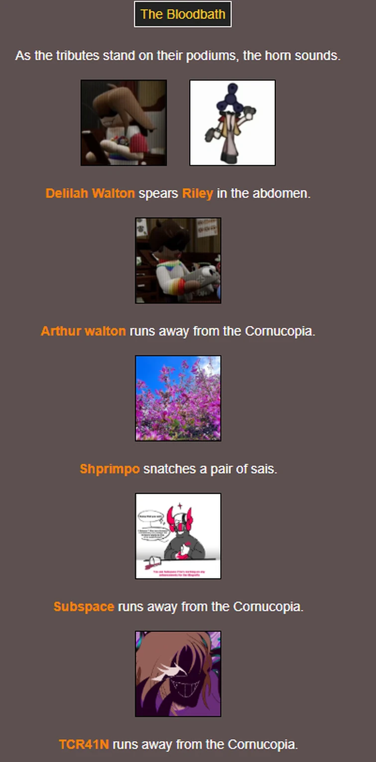 DW Wiki Hunger Games - Update 1 | Fandom
