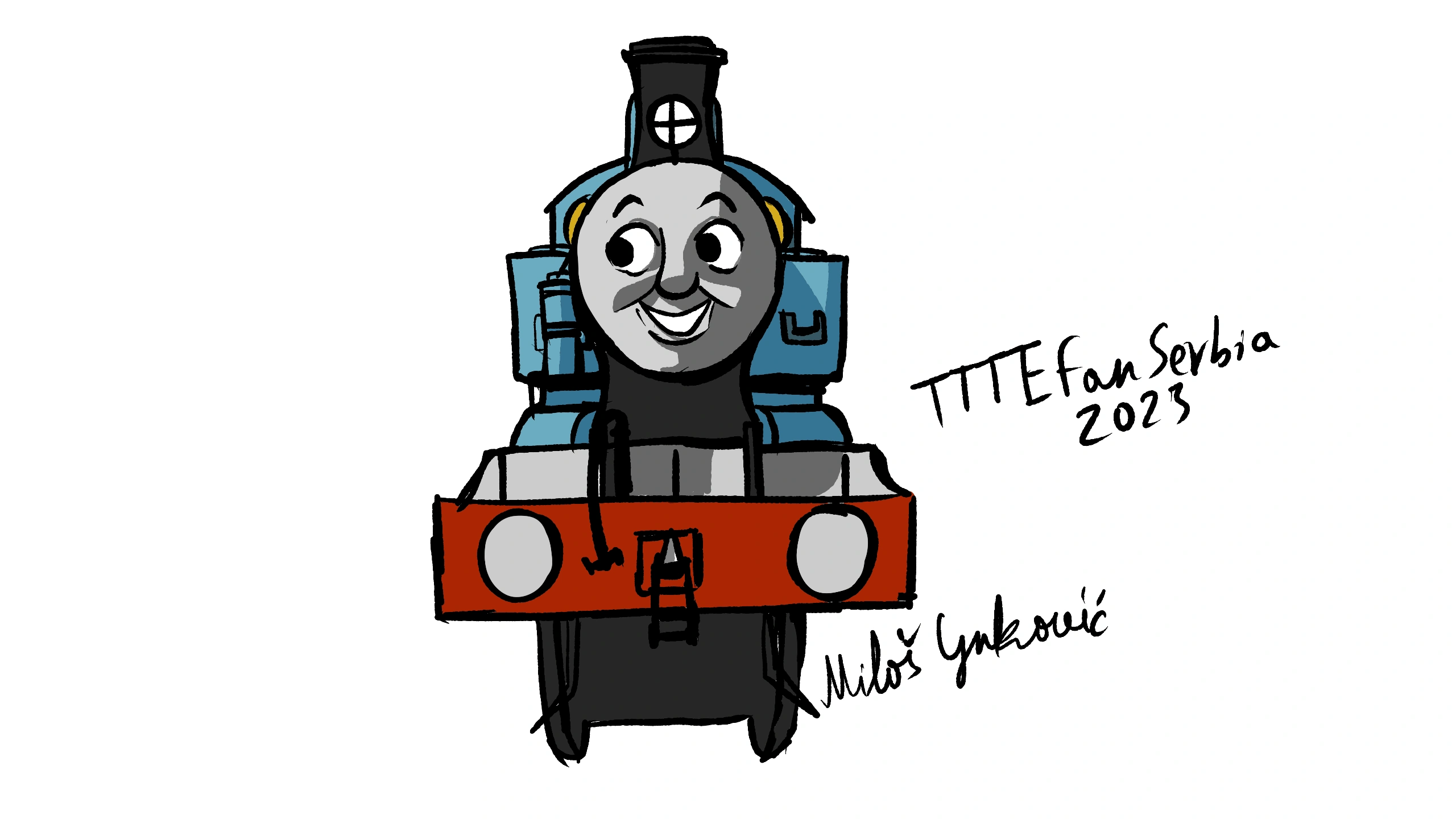 My new design of Thomas (front view) | Fandom