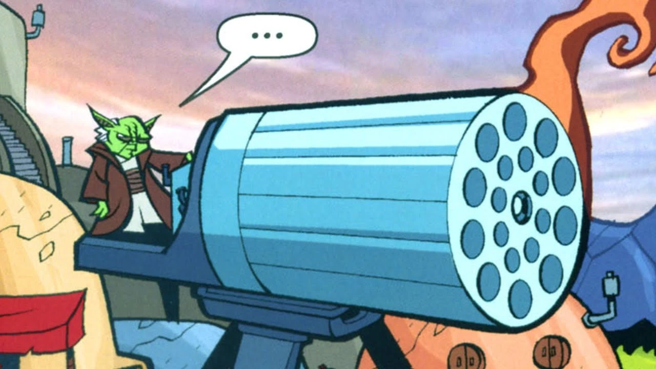 Yoda with a gatling gun. | Fandom
