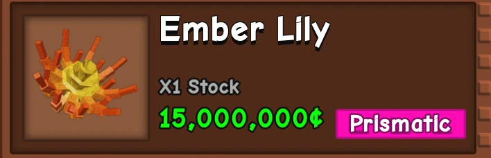 EMBER LILY IN STOCK, GET NOW!!!!!!!!!!!!!! | Fandom