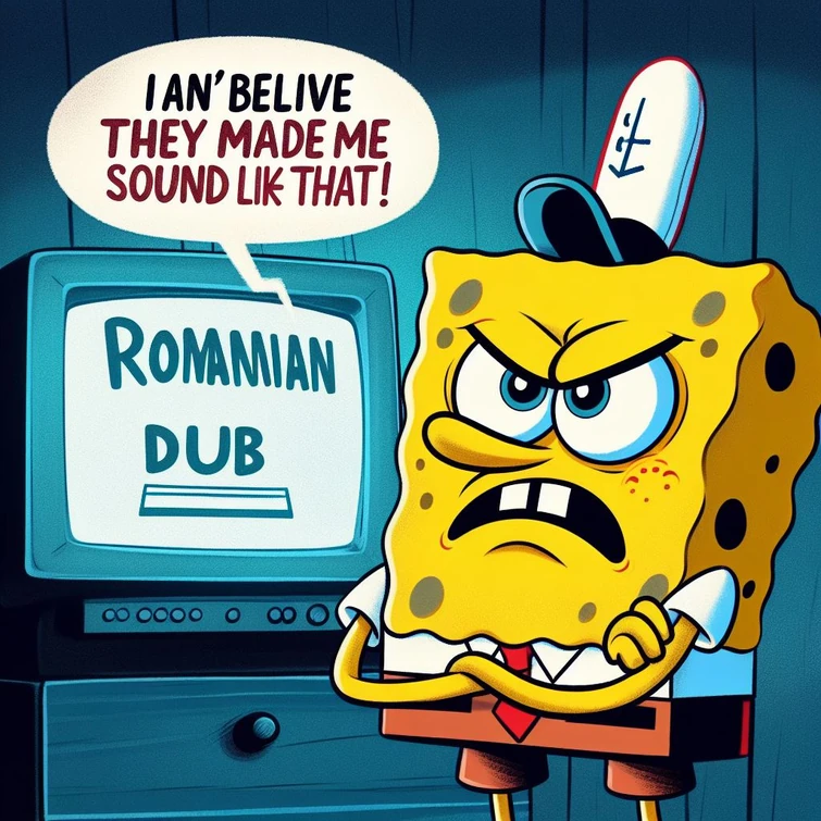 SpongeBob hates Romanian dub of his show | Fandom
