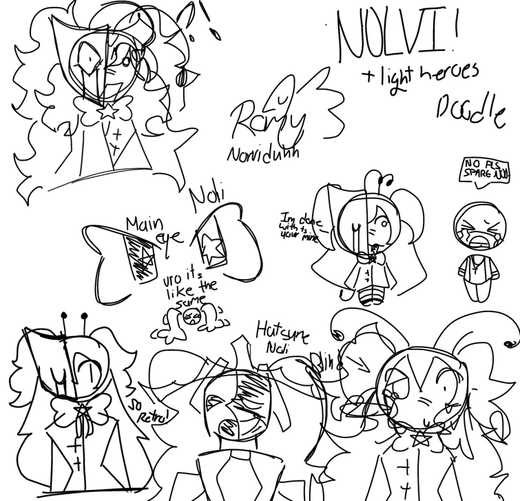 Lil doodles of Nolvi :3 (my main oc norvi but like noli, so cool right? right? 😭) | Fandom