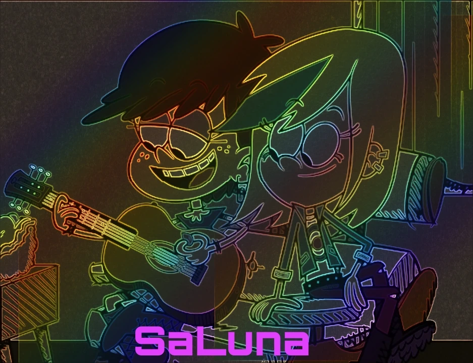 SaLuna art I made with Picsart 💜💜💙💙 | Fandom