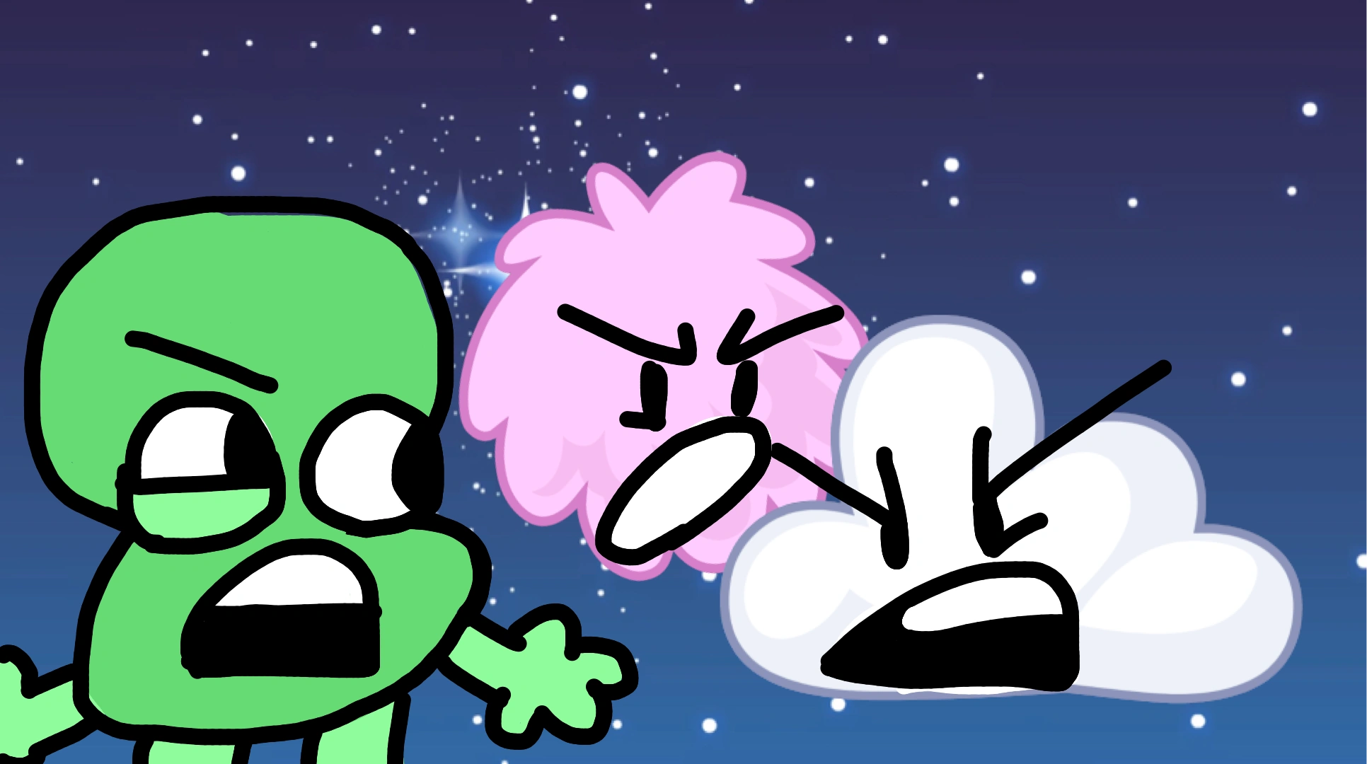 Two checks up on what Puffball and Cloudy are arguing about, it was ...