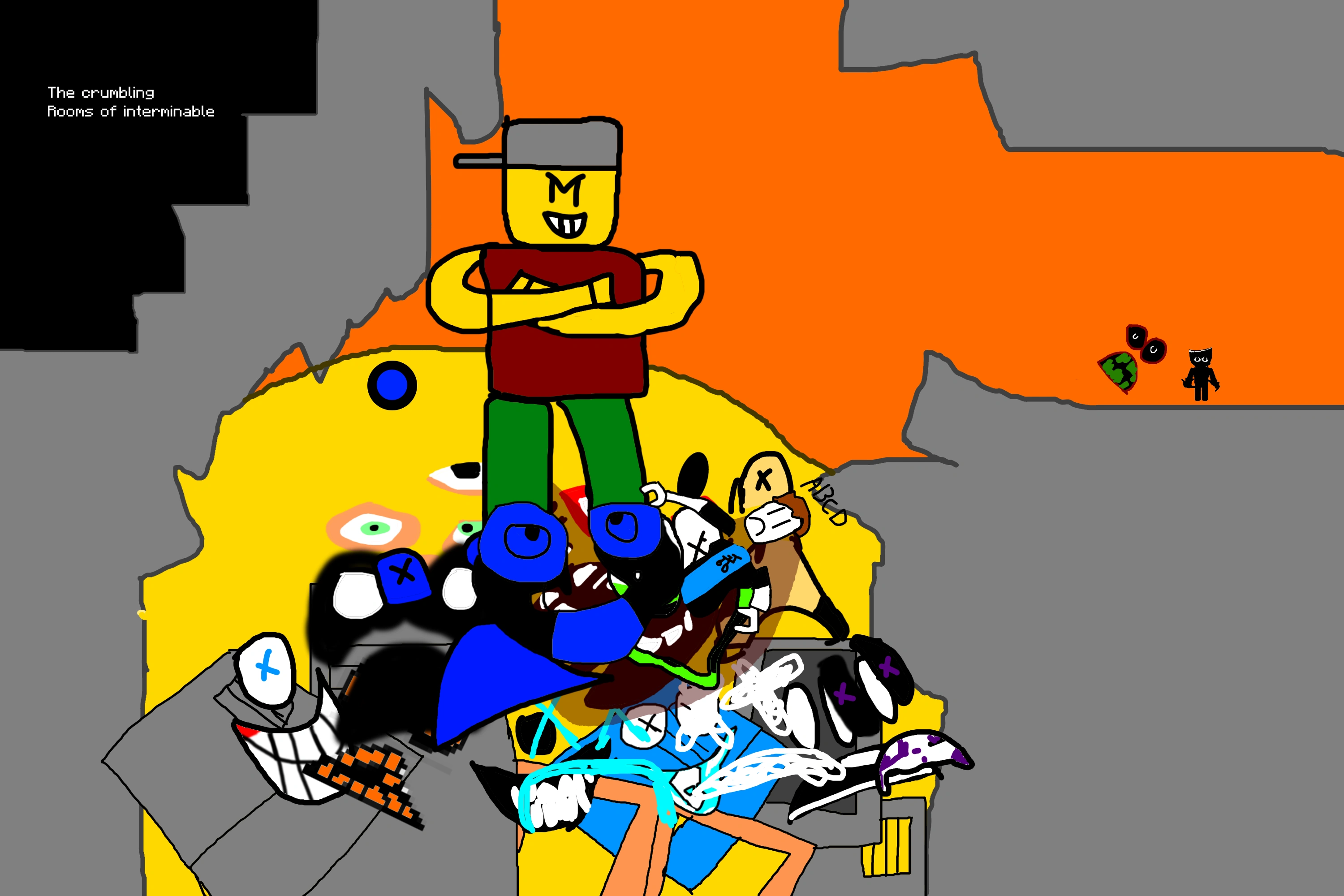 the crumbling tower of pizza but interminable rooms | Fandom