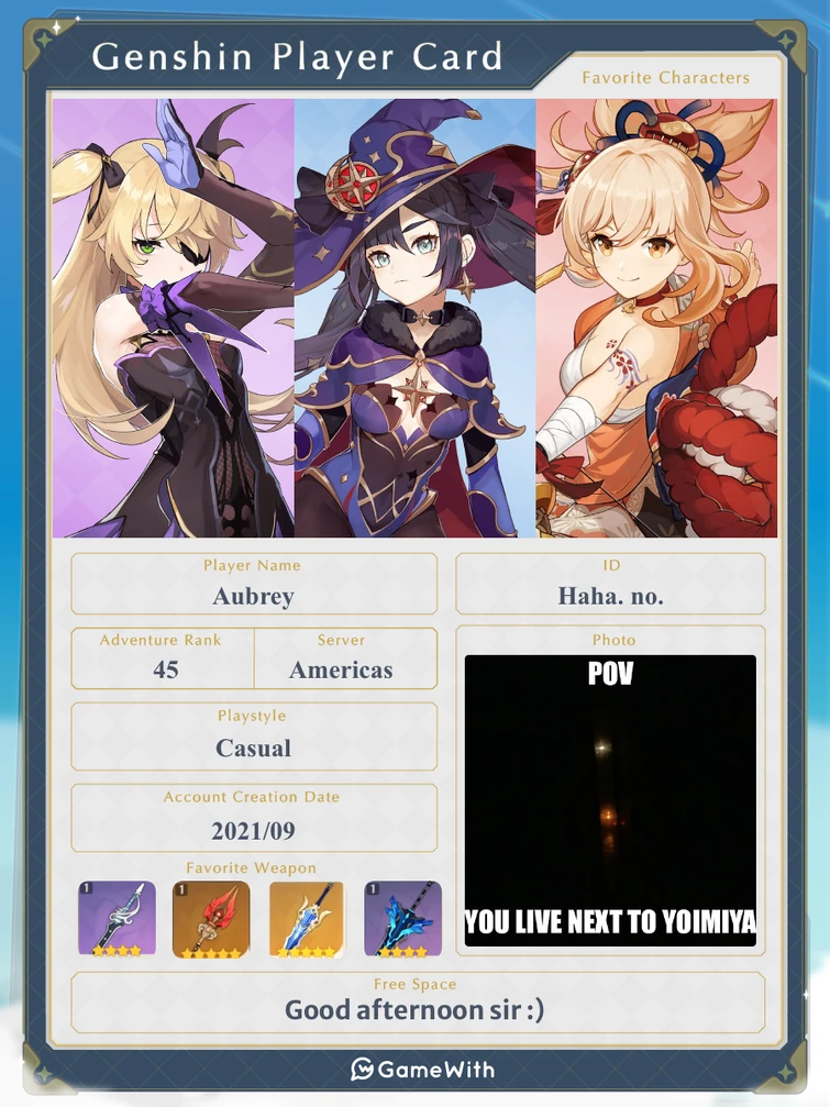 make your own character card! | Fandom