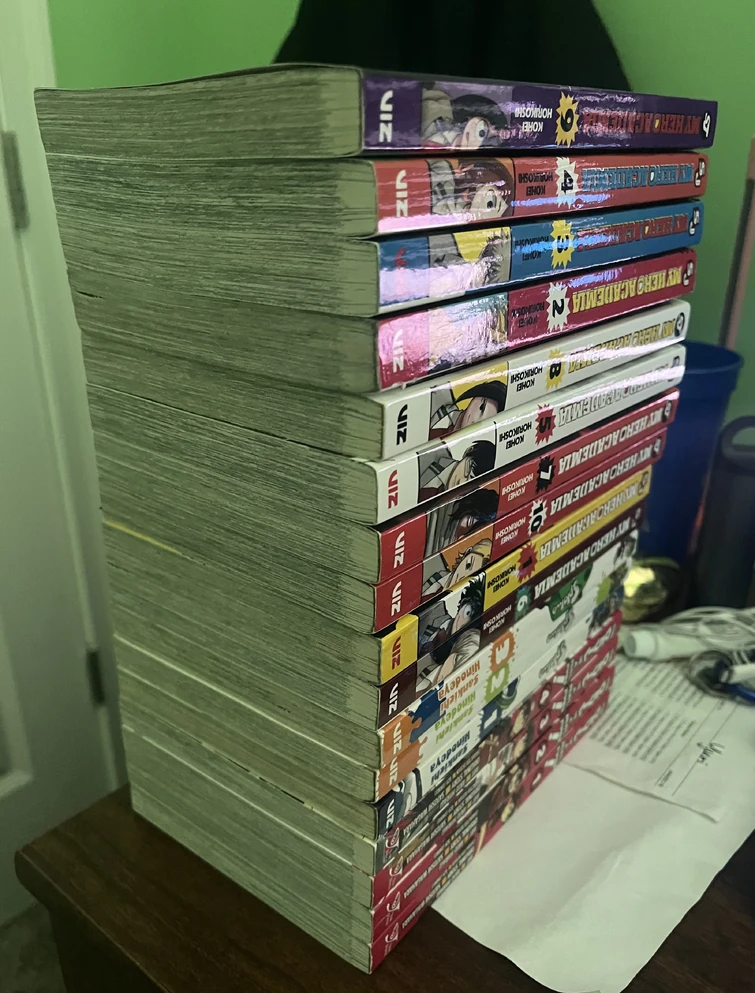 I stacked my manga hoping I’d have a really tall stack | Fandom