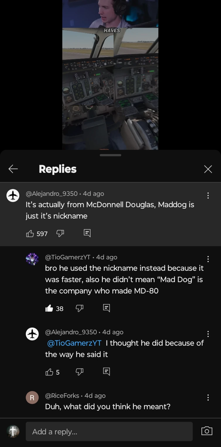 I was watching Aaron Rheins shorts, when all of a sudden... I found ...