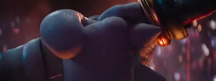 Knuckles, who’s very strong, gets his wrist twisted by shadow in a direction that doesn’t hurt ...