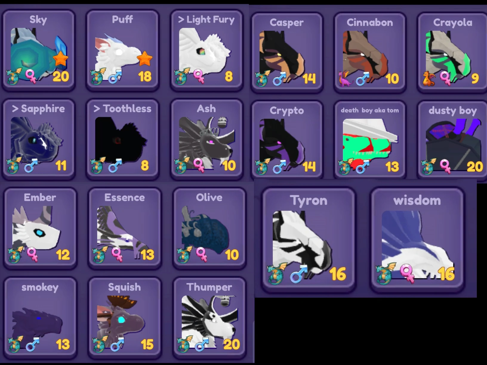 inventory dump repost | Fandom