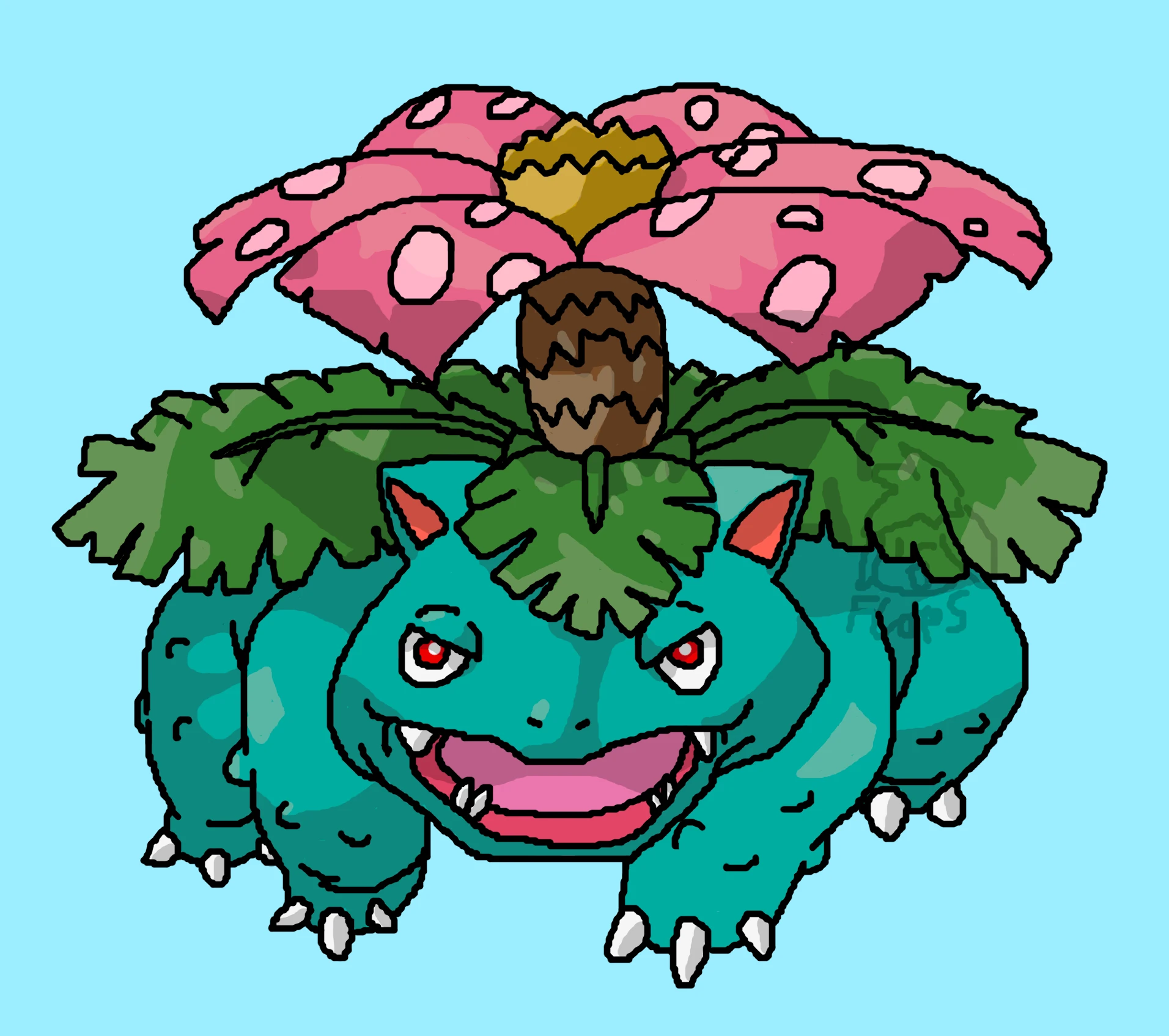 Pokemon 003 Venusaur fanart | Fandom