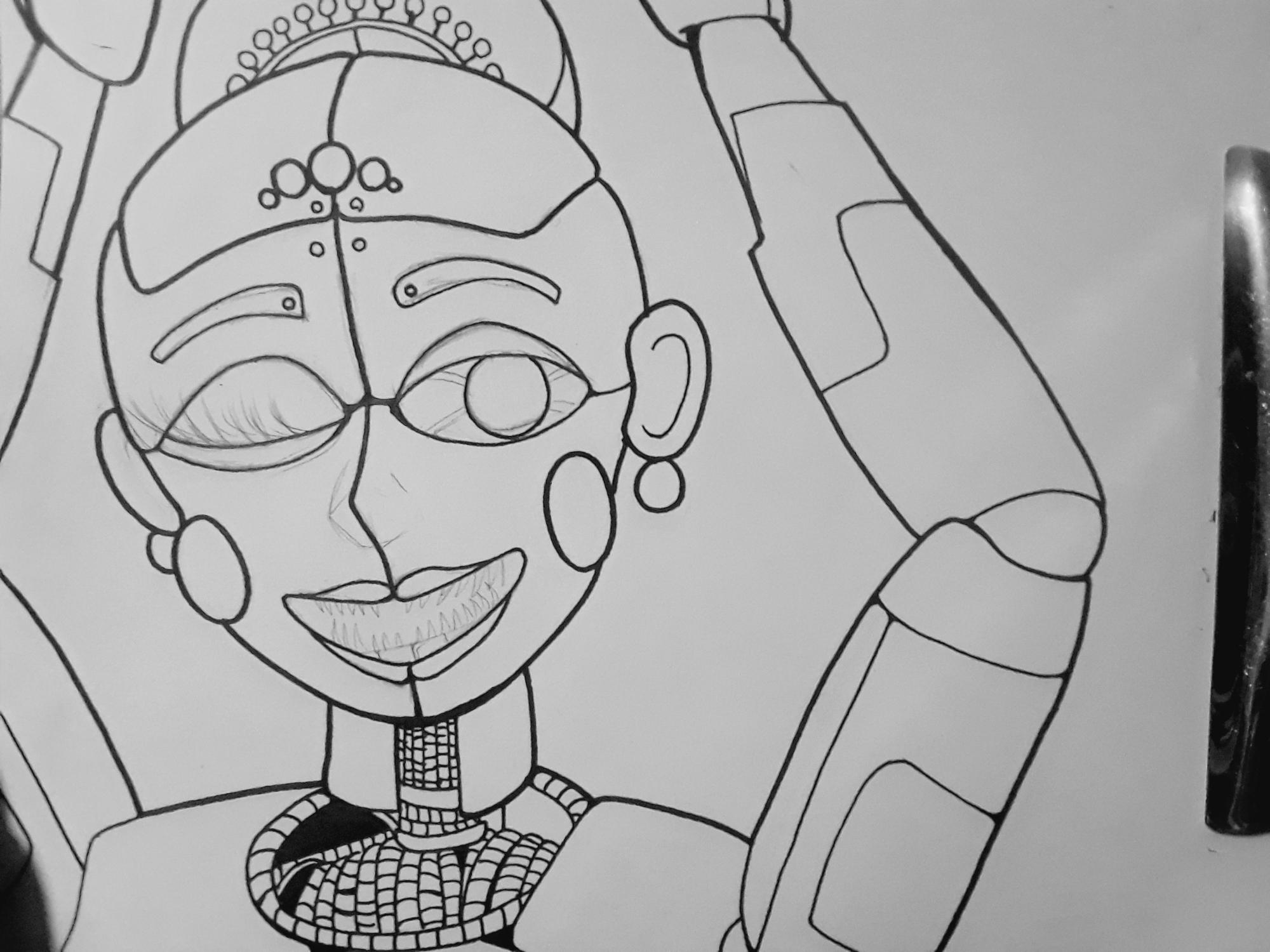 Ballora drawing for my mom's birthday (WIP) | Fandom