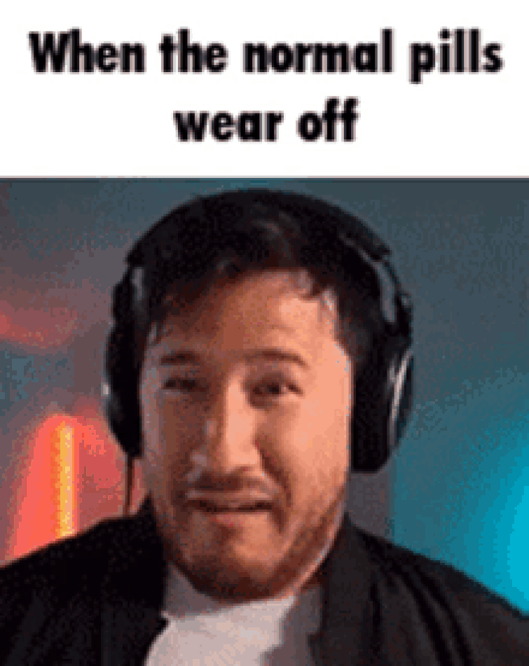 Me fighting the urge to sing "Mask" because of a unintentional ...