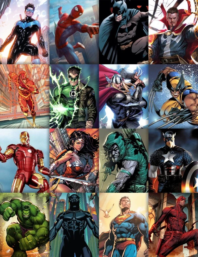 Just For Fun You Can Only Pick One Comic Book Hero From Each Row. | Fandom